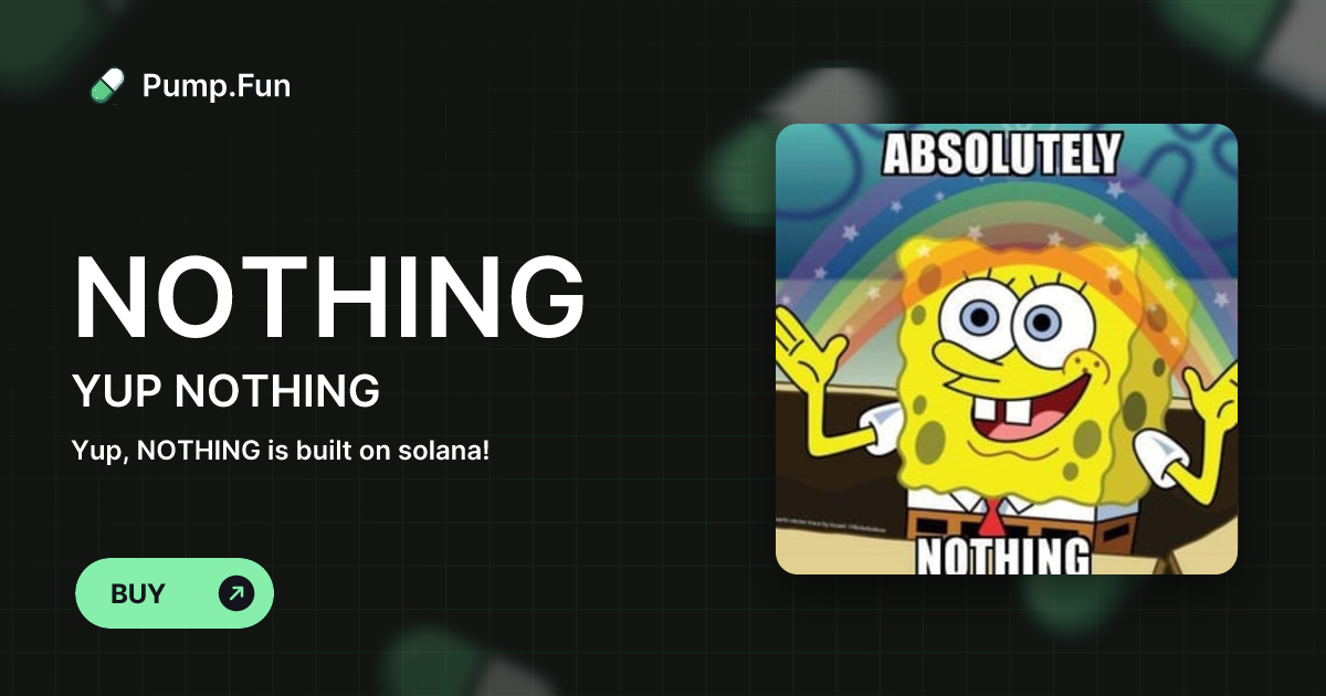 YUP NOTHING (NOTHING) - Pump