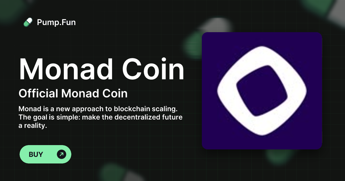 Official Monad Coin (Monad Coin) - Pump