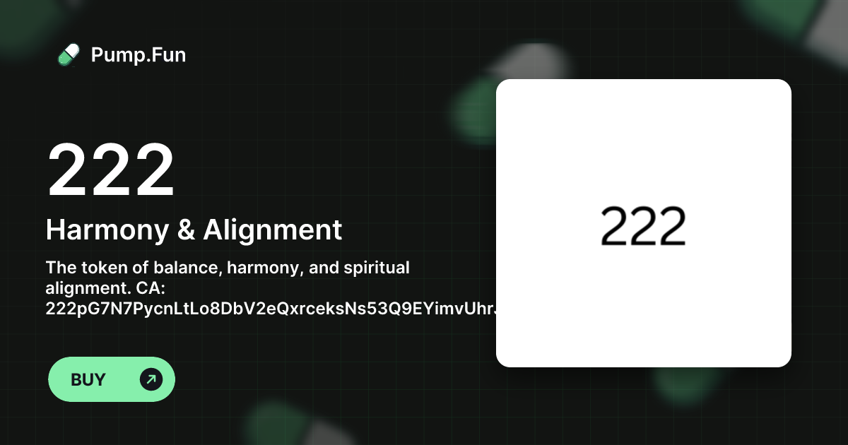 Harmony & Alignment (222) - Pump