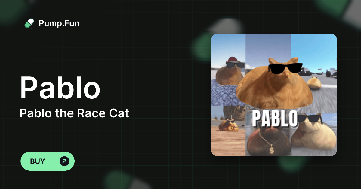 Pablo the Race Cat (Pablo) - Pump