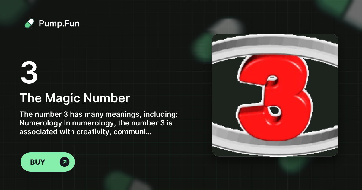 The Magic Number (3) - Pump