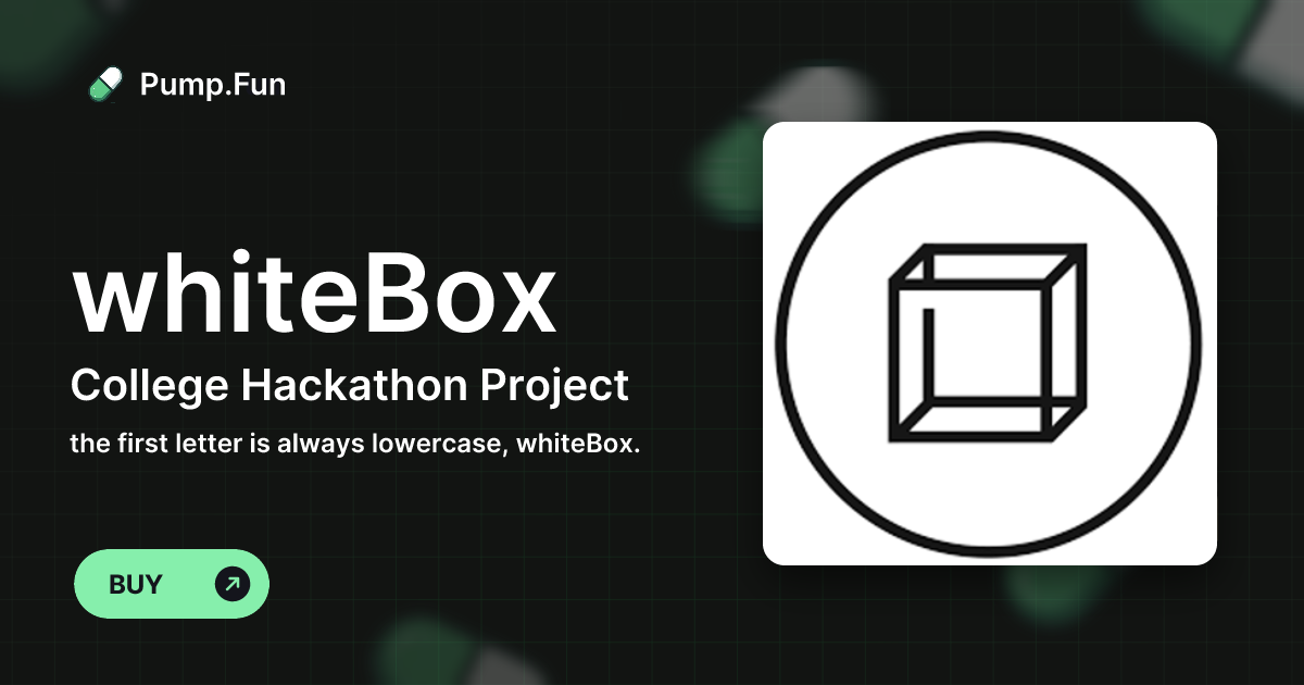 College Hackathon Project (whiteBox) - Pump