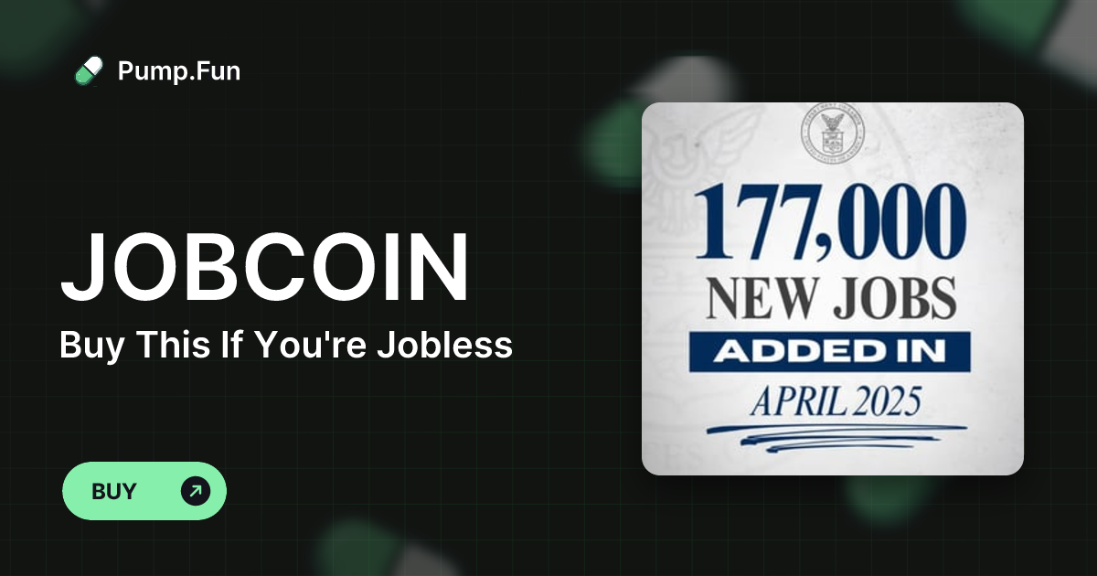 Buy This If You're Jobless (JOBCOIN) - Pump