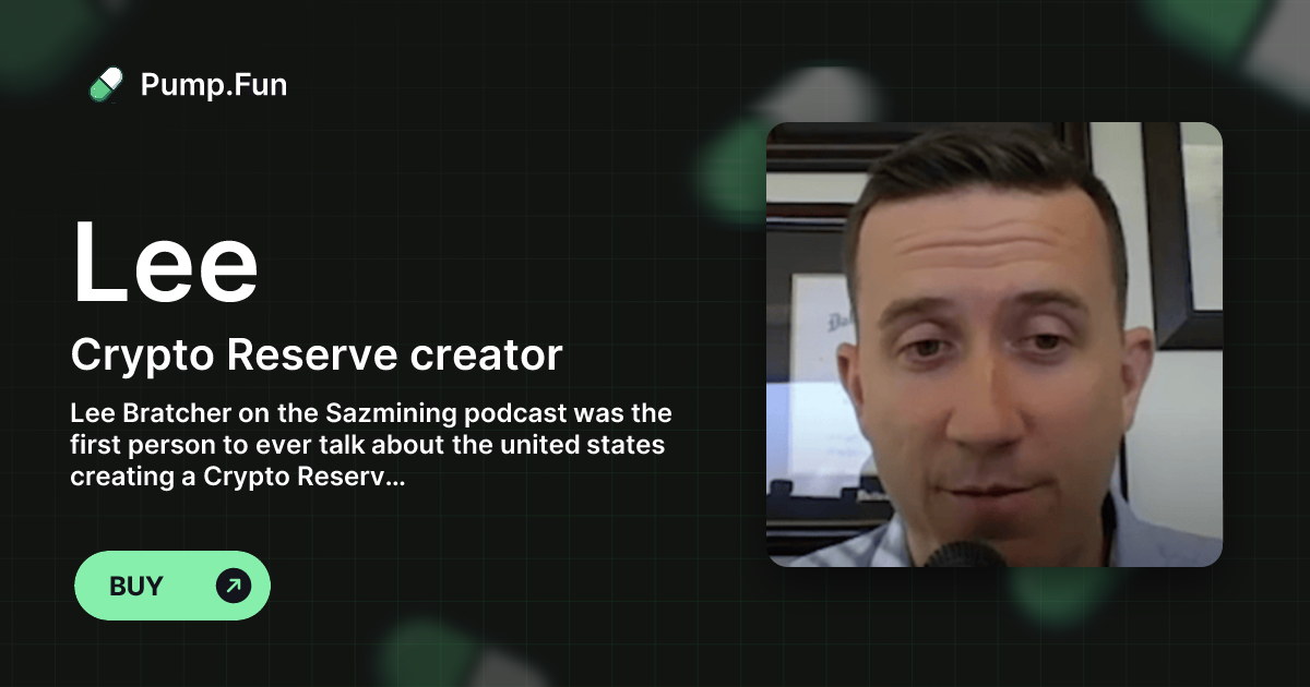 Crypto Reserve creator (Lee) - Pump