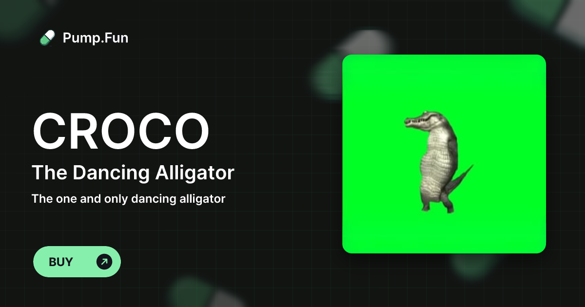The Dancing Alligator (CROCO) - Pump