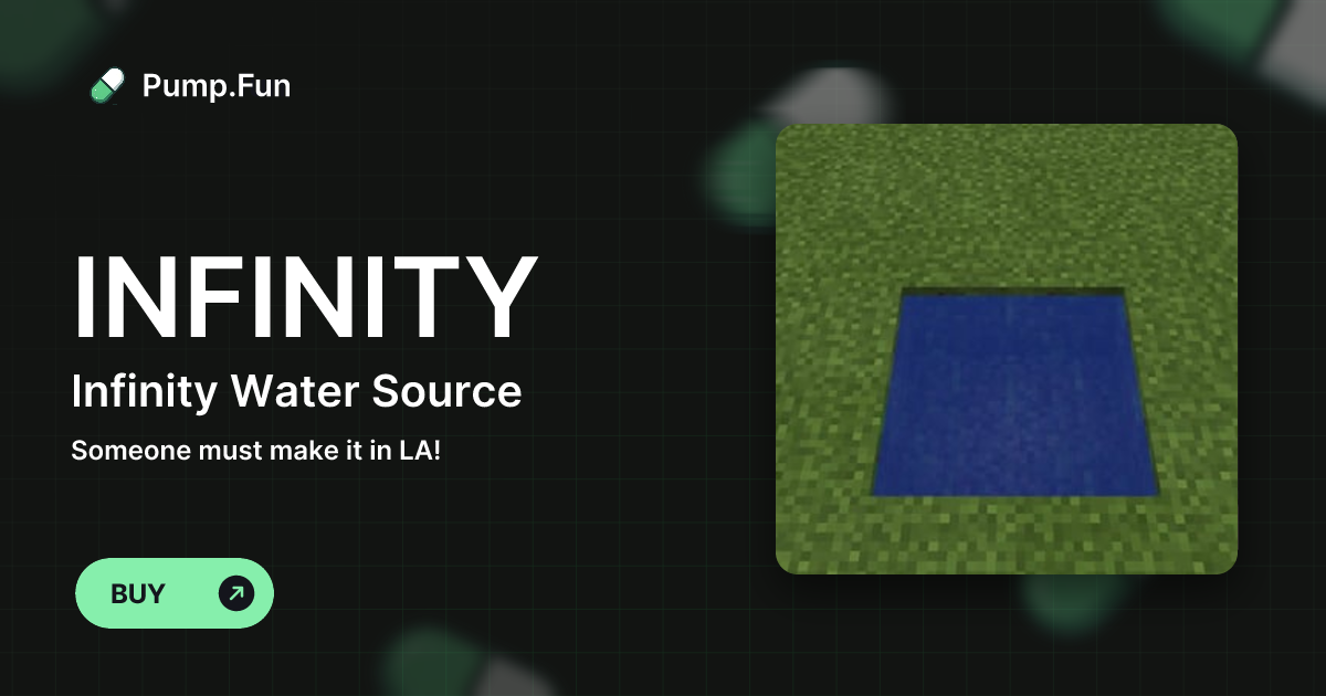 Infinity Water Source (INFINITY) - Pump