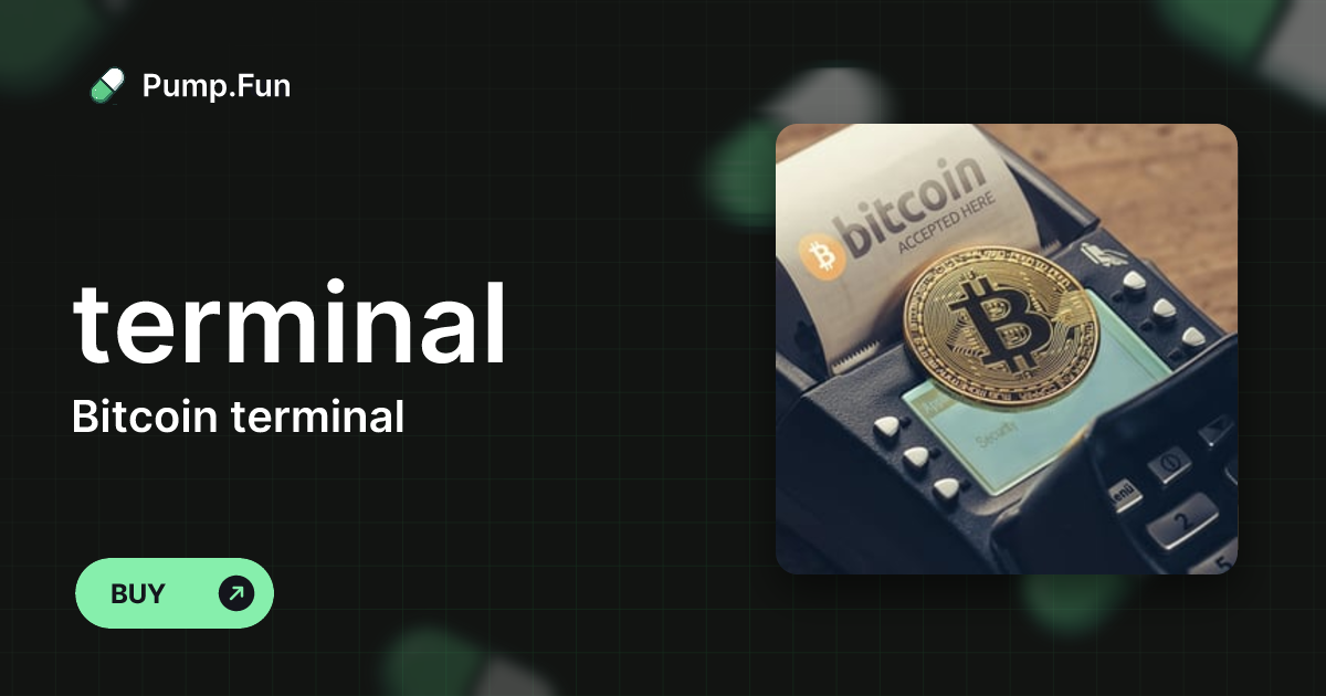 Bitcoin terminal (terminal) - Pump