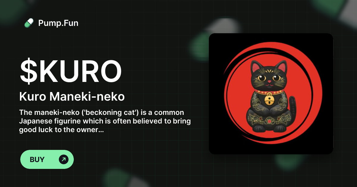 Kuro Maneki-neko ($KURO) - Pump