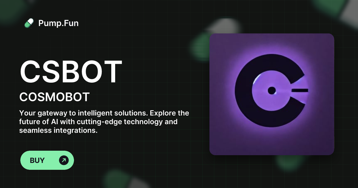 COSMOBOT (CSBOT) - Pump