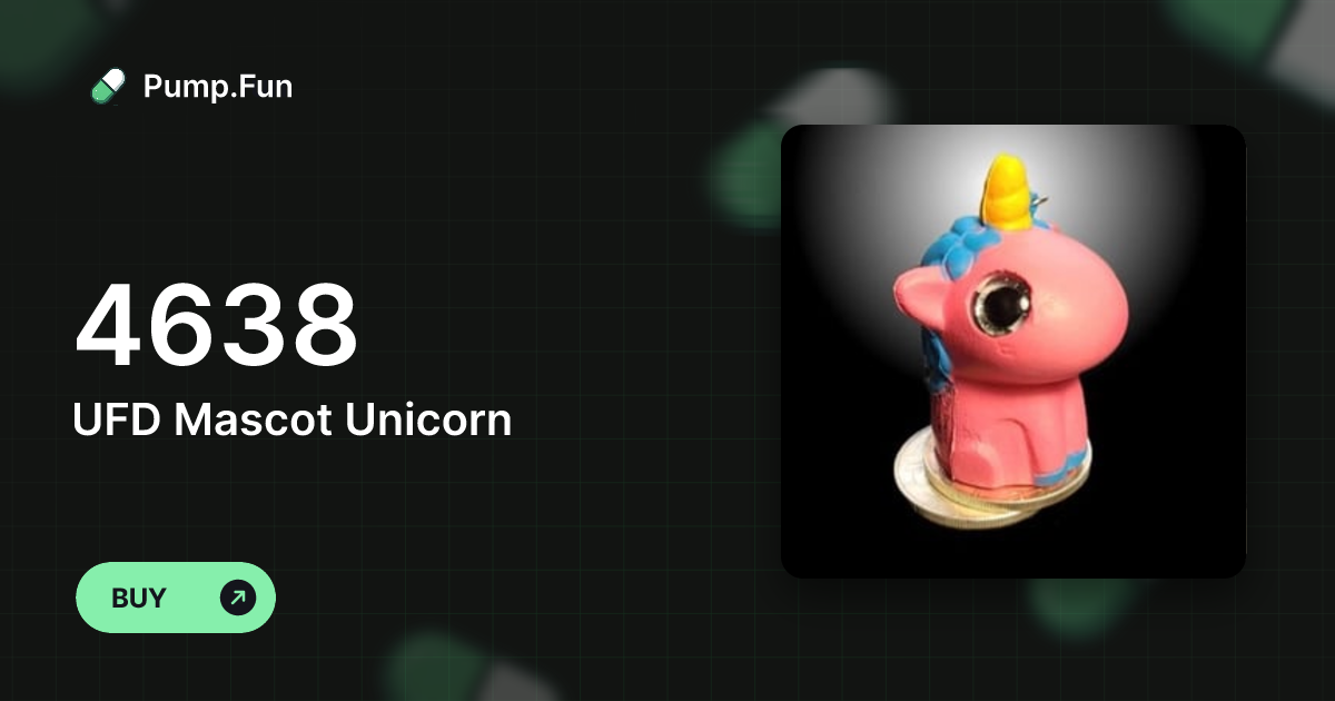 UFD Mascot Unicorn (4638) - Pump