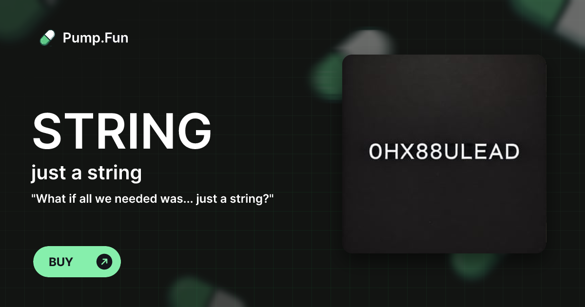 just a string (STRING) - Pump