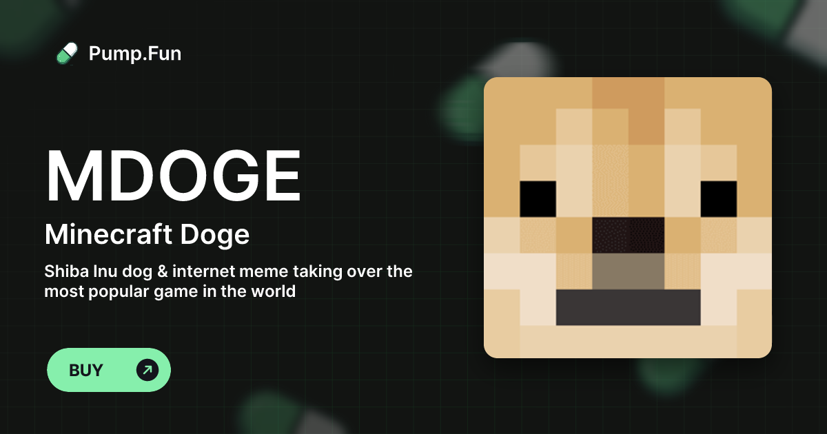 Minecraft Doge (MDOGE) - Pump