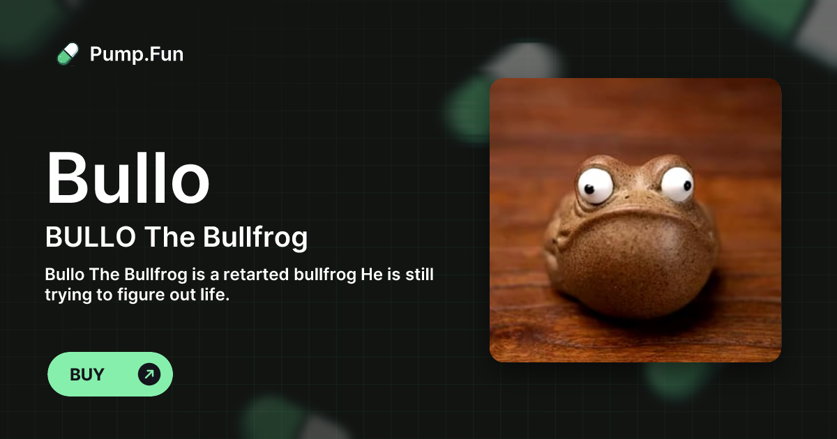 BULLO The Bullfrog (Bullo) - Pump