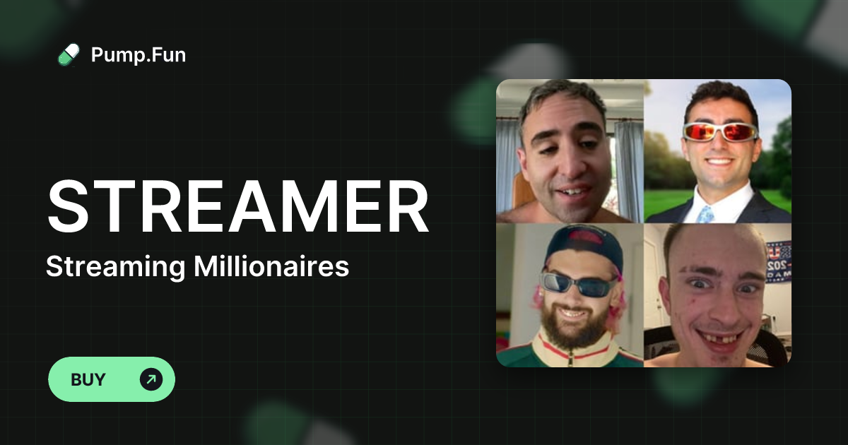 Streaming Millionaires (STREAMER) - Pump