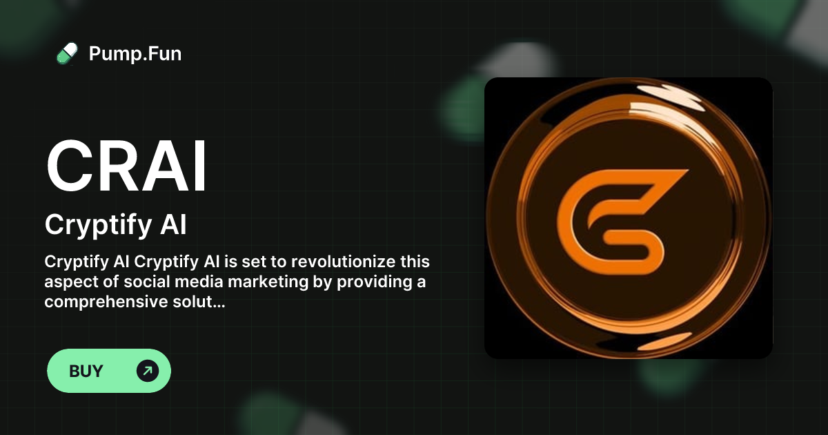 Cryptify AI (CRAI) - Pump
