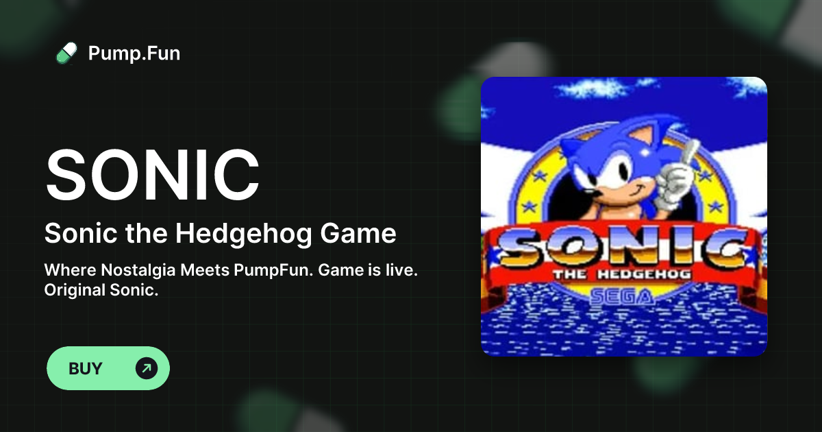 Sonic the Hedgehog Game (SONIC) - Pump