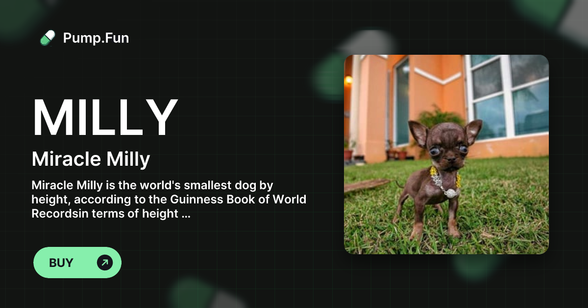 Miracle Milly (MILLY) - Pump