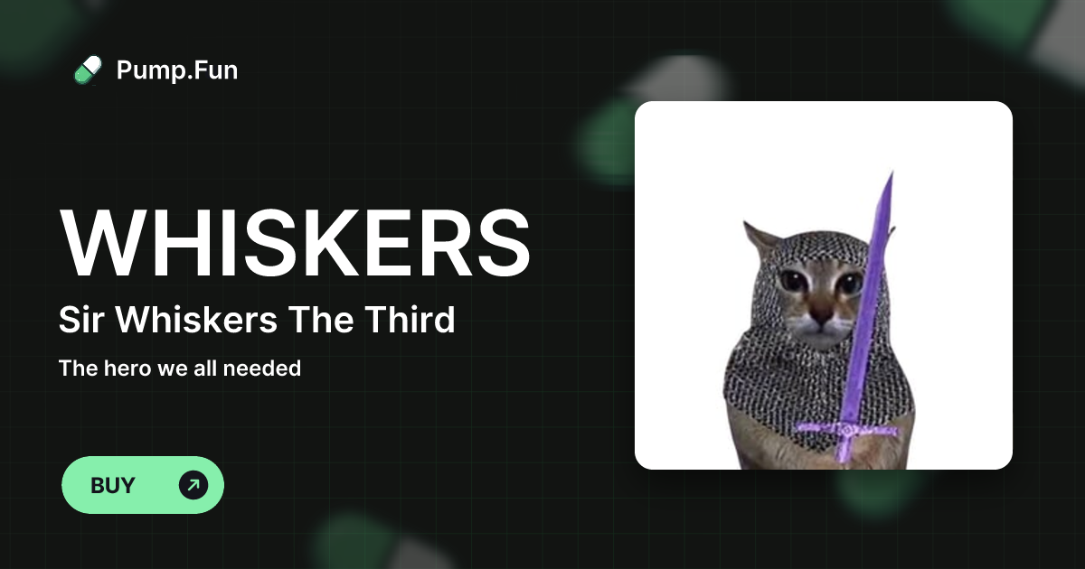 Sir Whiskers The Third (WHISKERS) - Pump