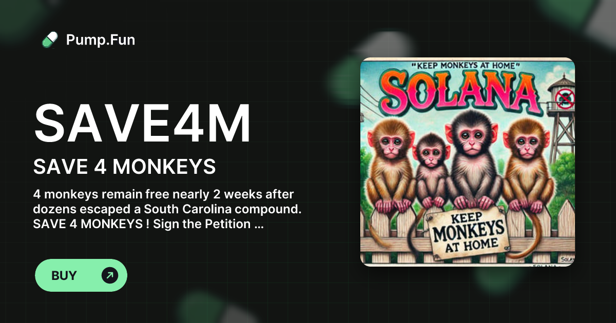 SAVE 4 MONKEYS (SAVE4M) - Pump