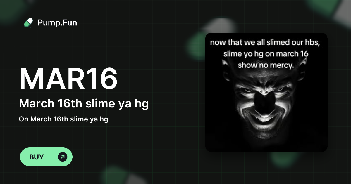 March 16th slime ya hg (MAR16) - Pump