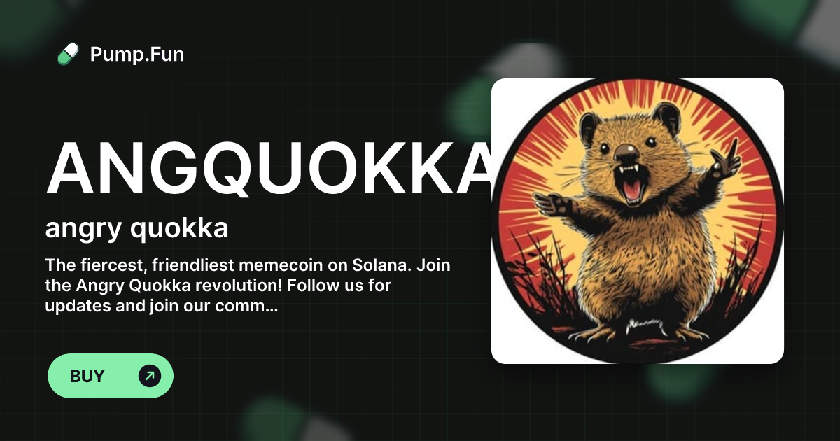 angry quokka (ANGQUOKKA) - Pump