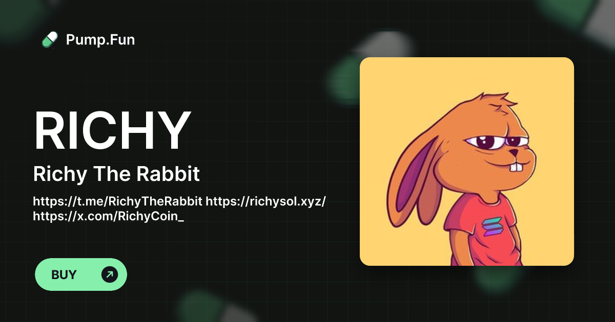 Richy The Rabbit (RICHY) - Pump