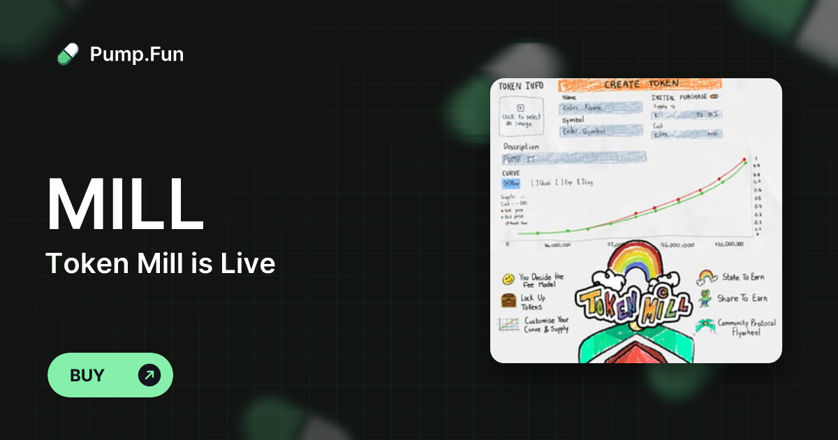 Token Mill is Live (MILL) - Pump