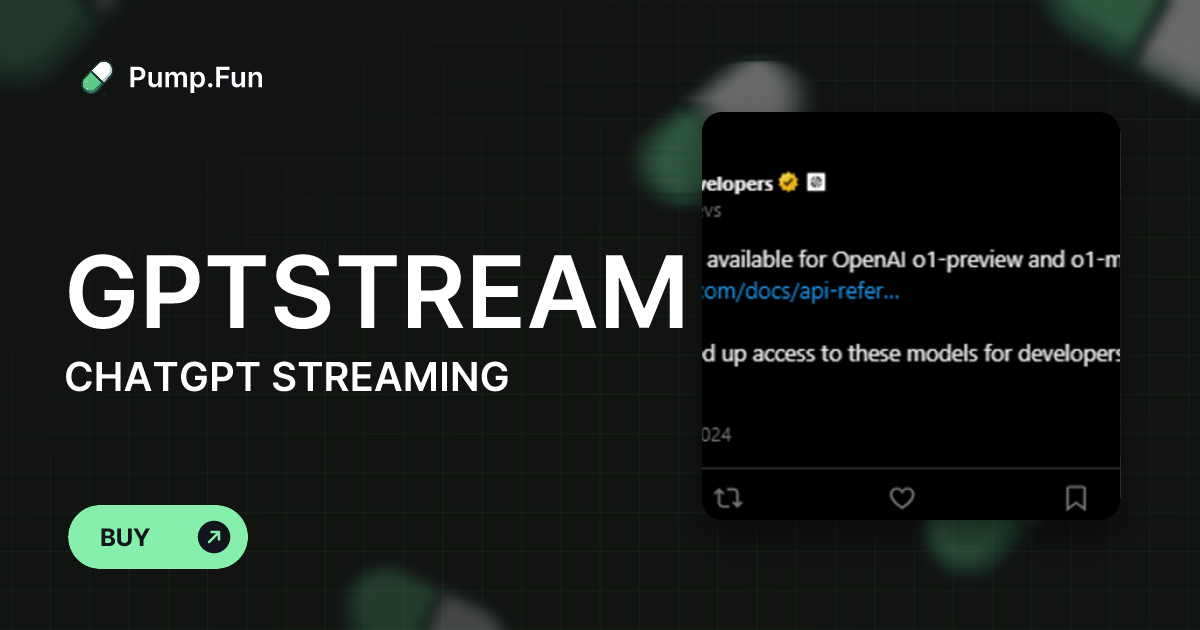 CHATGPT STREAMING (GPTSTREAM) - Pump