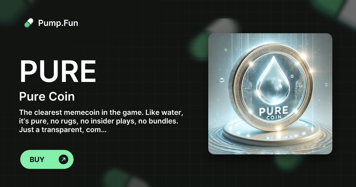 Pure Coin (PURE) - Pump
