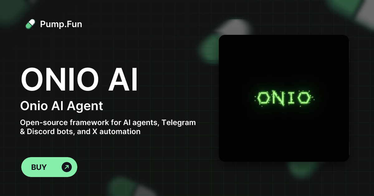 Onio AI Agent (ONIO AI) - Pump