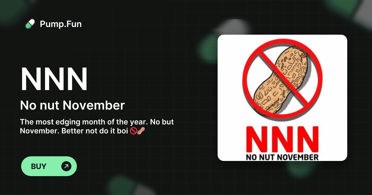 No nut November (NNN) - Pump