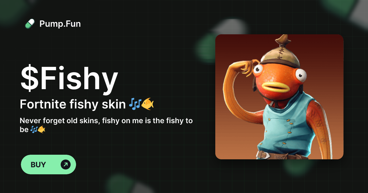 Fortnite fishy skin 🎶🐠 ($Fishy) - Pump