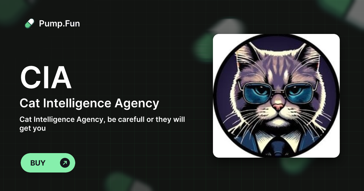 Cat Intelligence Agency (CIA) - Pump