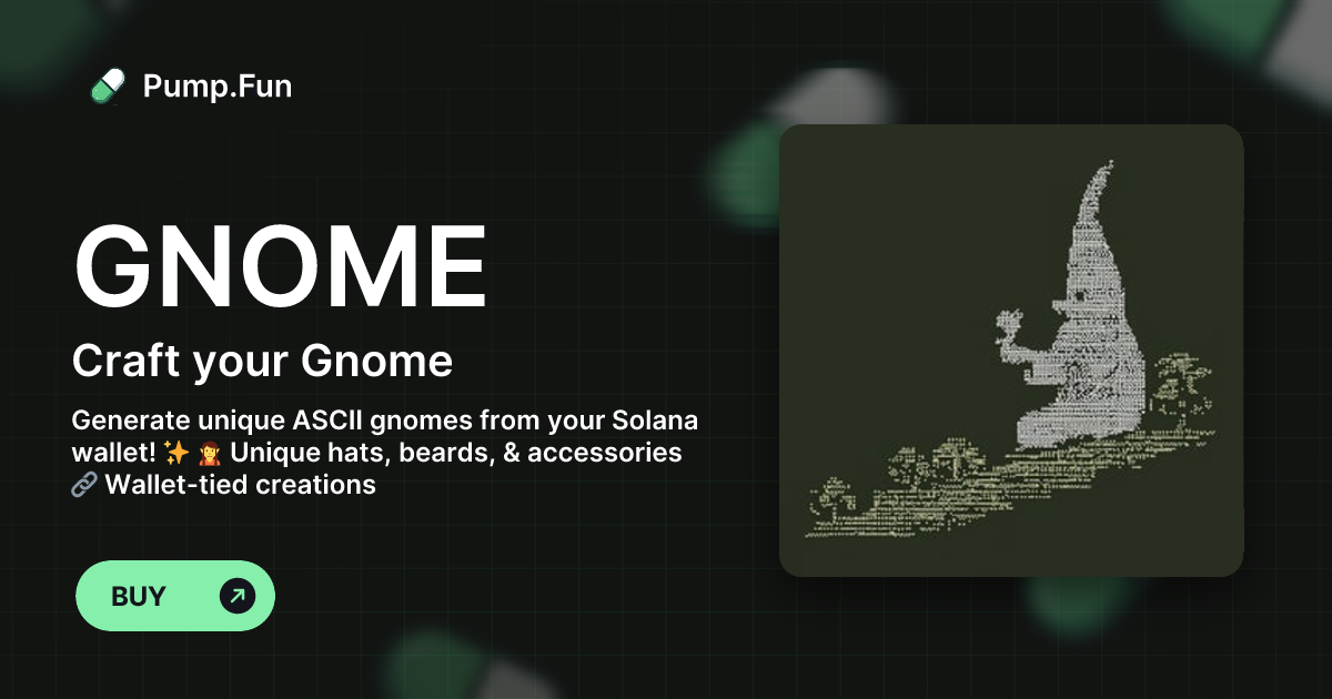 Craft your Gnome (GNOME) - Pump