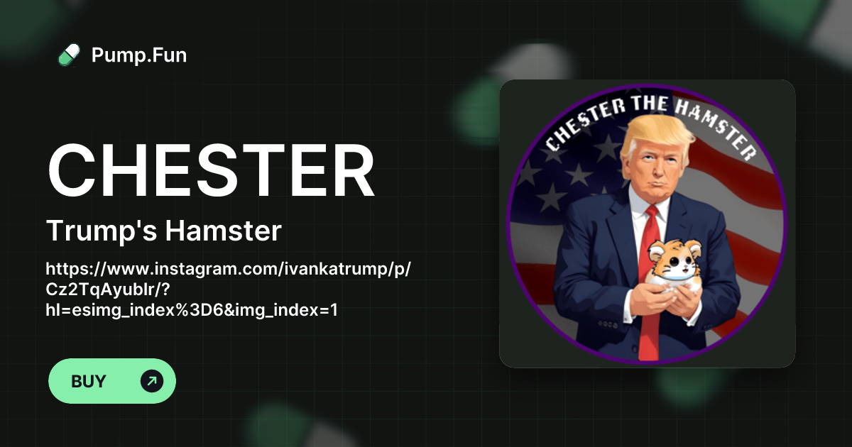 Trump's Hamster (CHESTER) - Pump