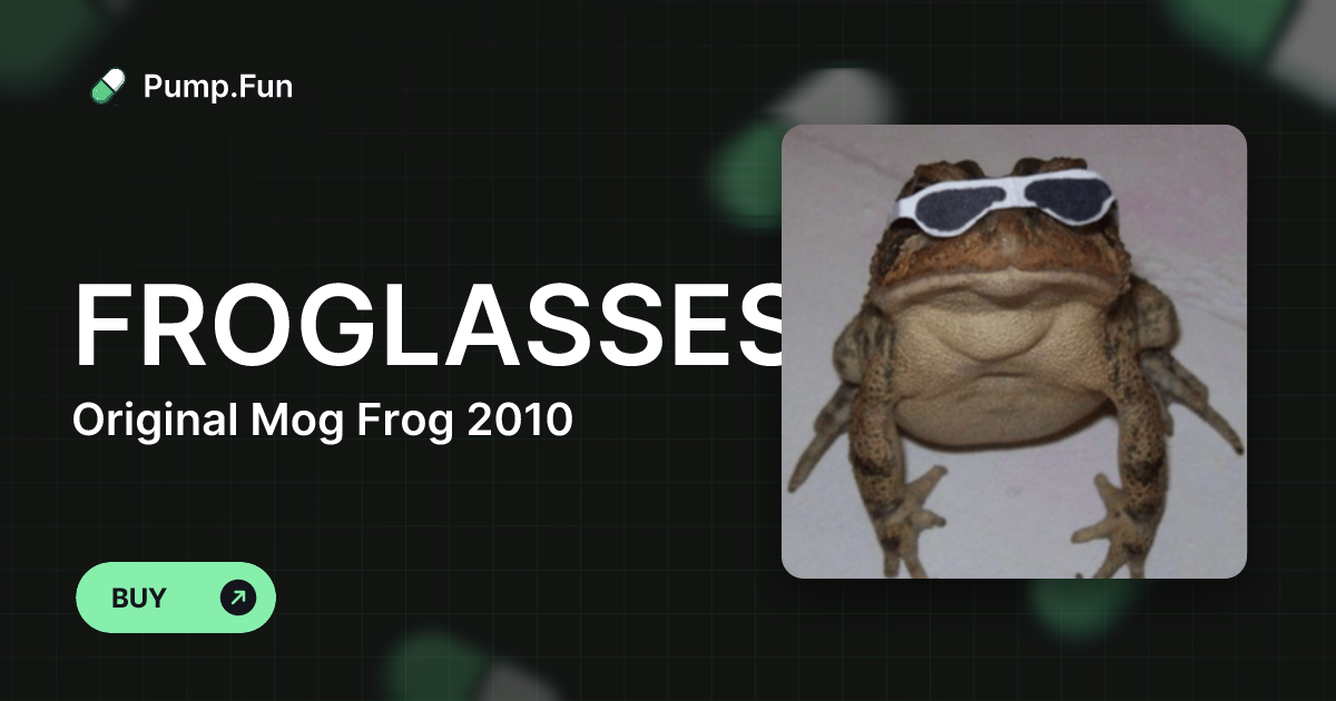 Original Mog Frog 2010 (FROGLASSES) - Pump