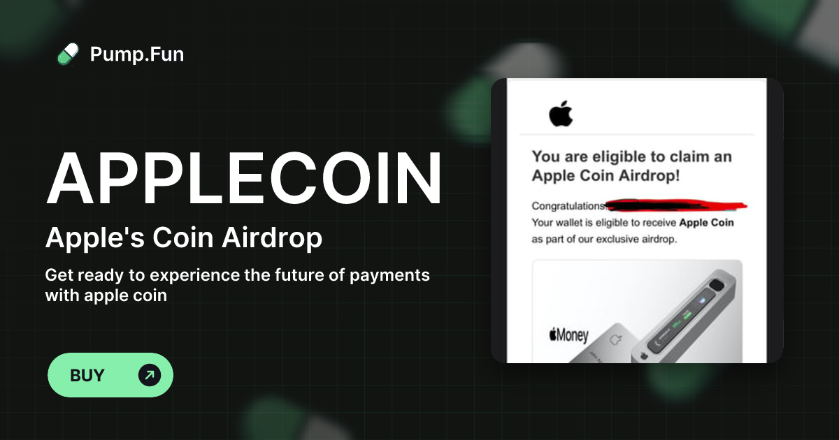 Apple's Coin Airdrop (APPLECOIN) - Pump