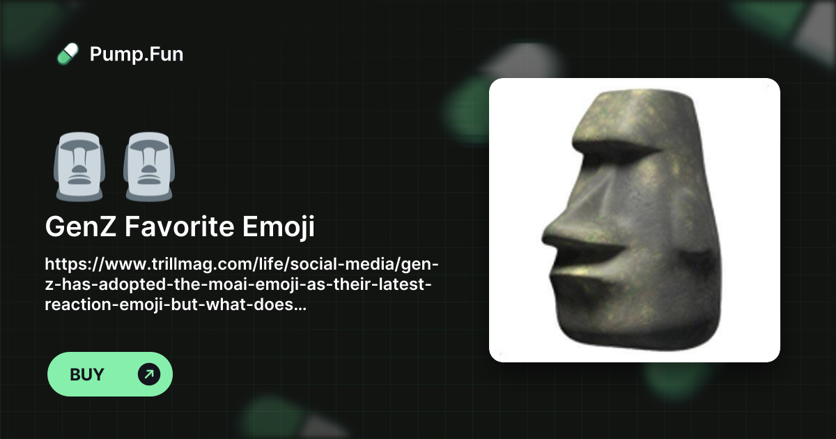 GenZ Favorite Emoji (🗿🗿) - Pump