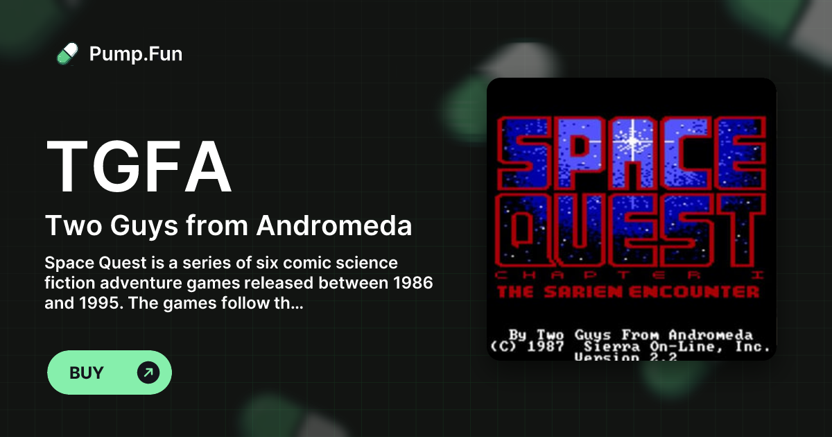 Two Guys from Andromeda (TGFA) - Pump