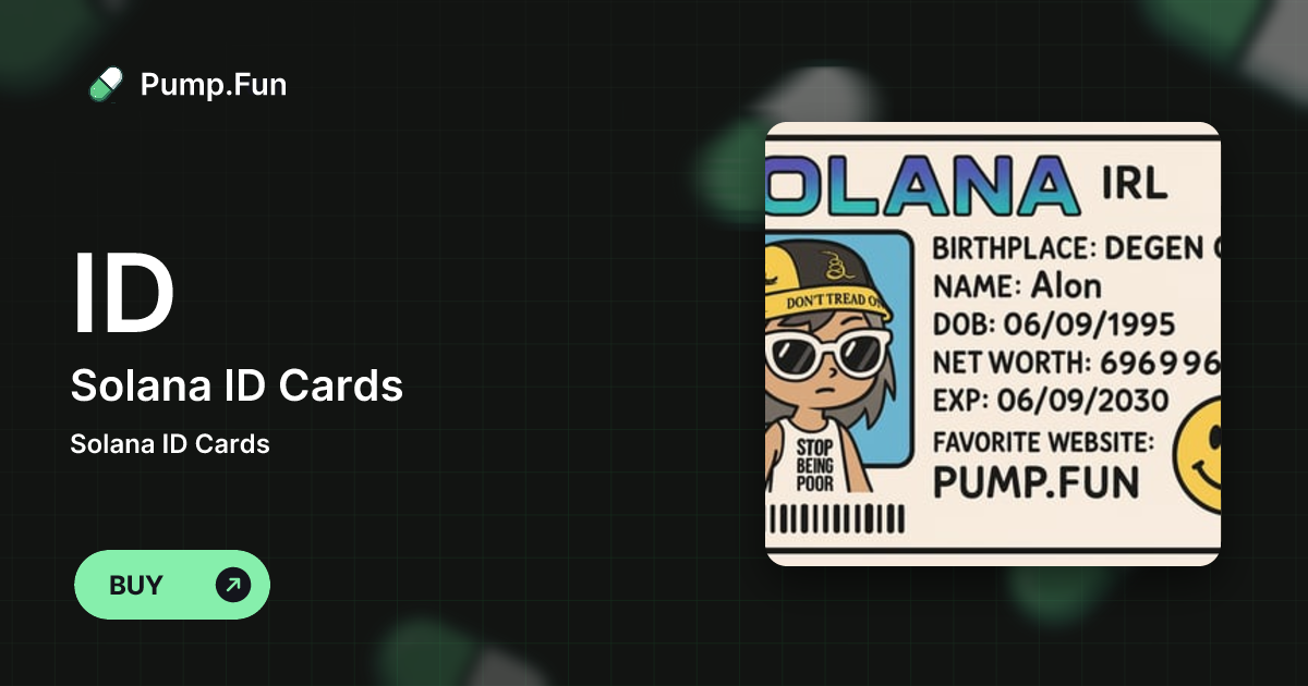 Solana ID Cards (ID) - Pump