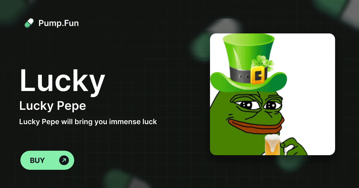 Lucky Pepe (Lucky) - Pump