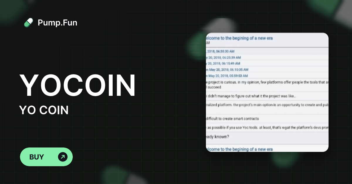 YO COIN (YOCOIN) - Pump