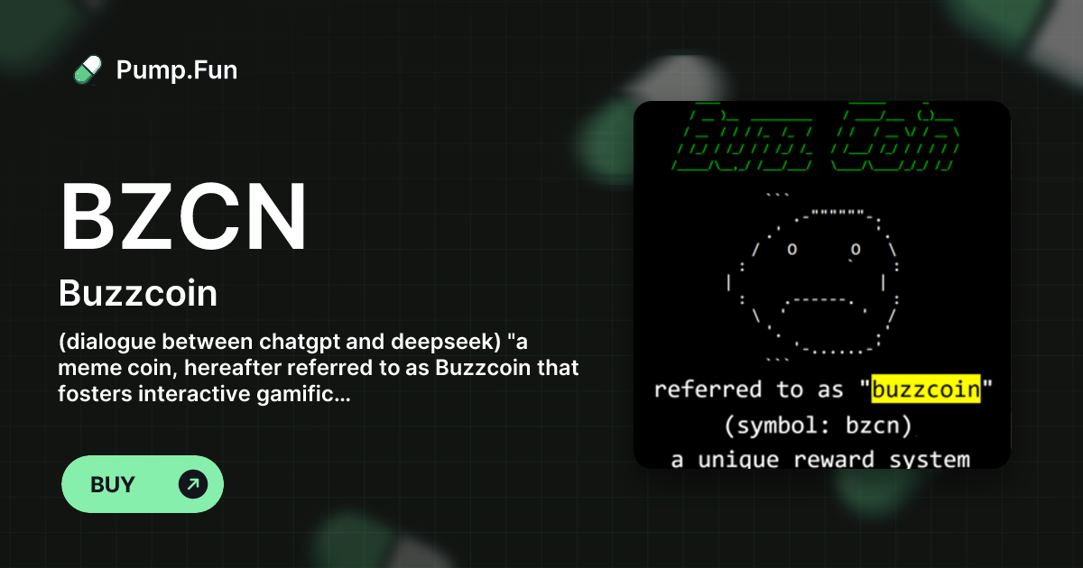 Buzzcoin (BZCN) - Pump