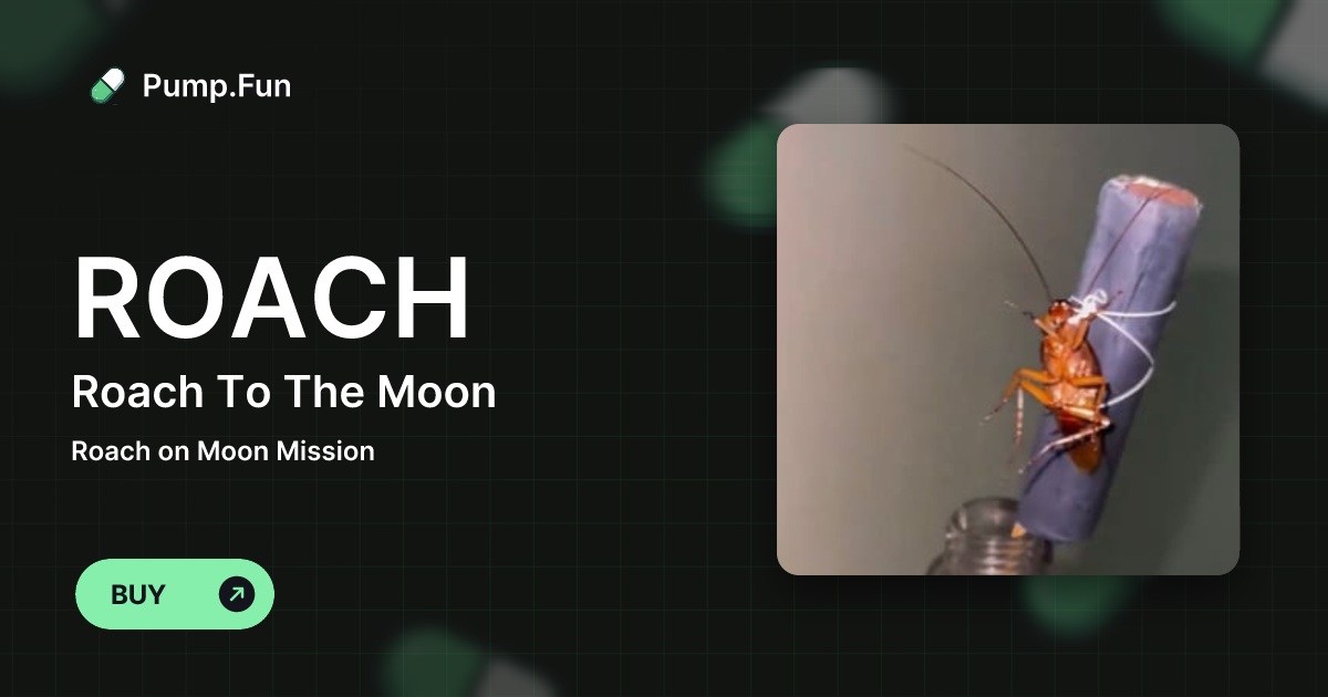 Roach To The Moon (ROACH) - Pump