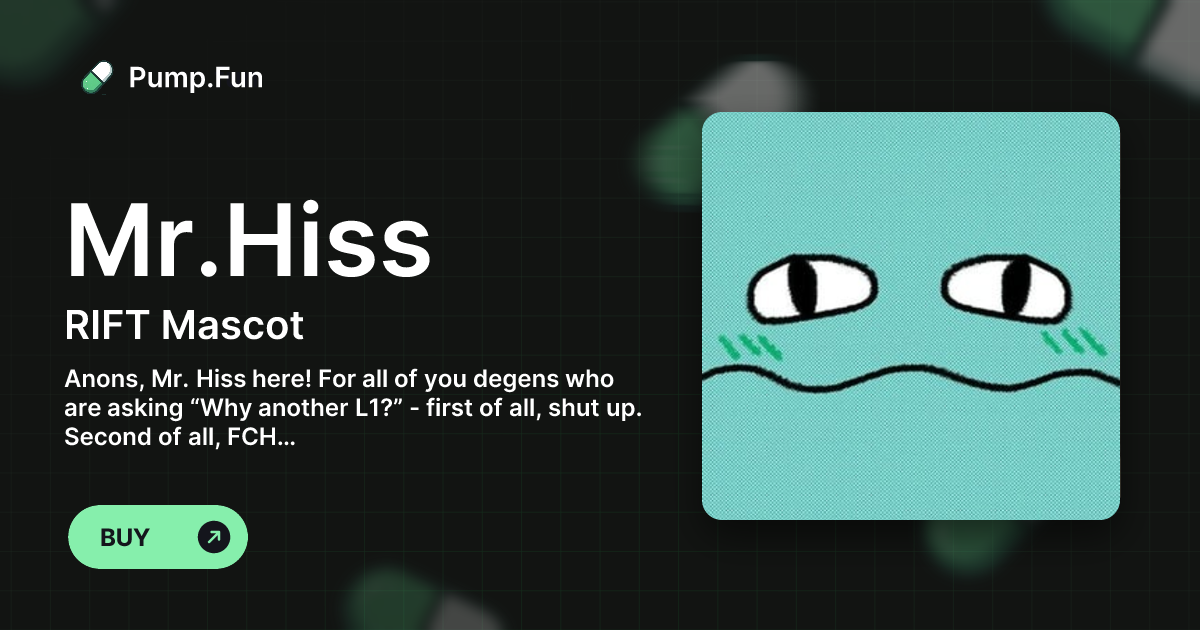 RIFT Mascot (Mr.Hiss) - Pump