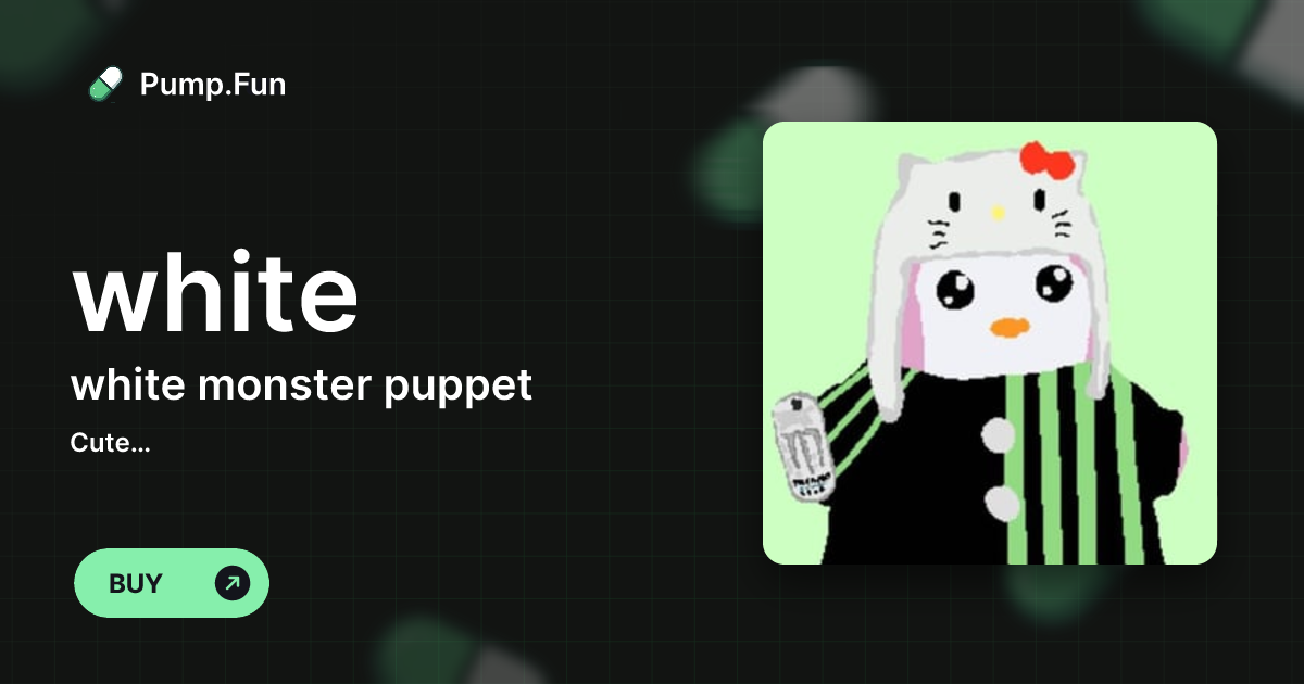 white monster puppet (white) - Pump