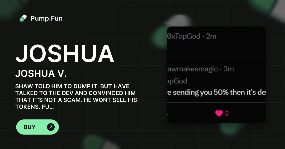 JOSHUA V. (JOSHUA) - Pump