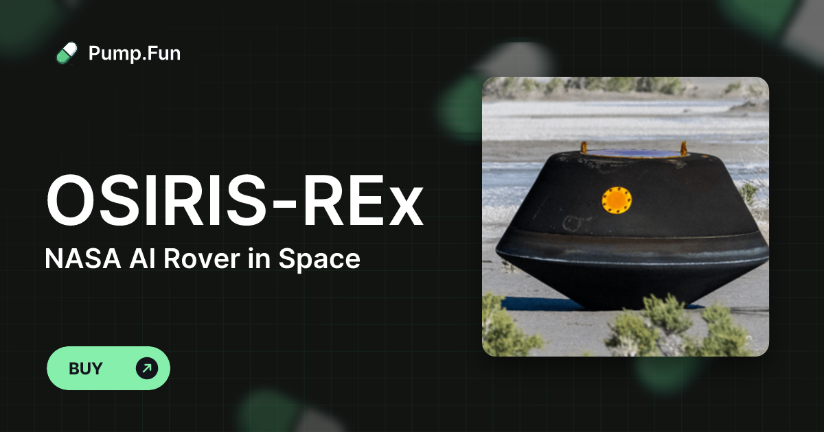 NASA AI Rover in Space (OSIRIS-REx) - Pump