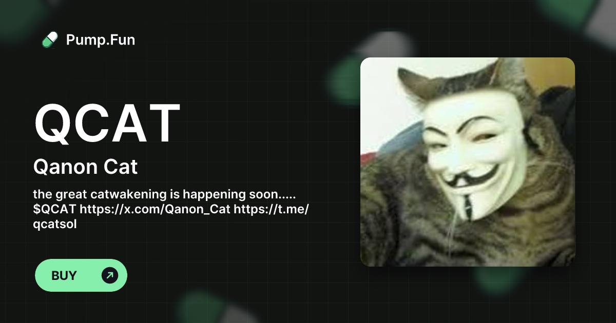 Qanon Cat (QCAT) - Pump