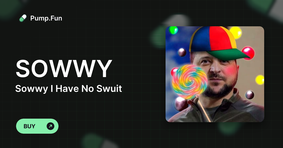 Sowwy I Have No Swuit (SOWWY) - Pump